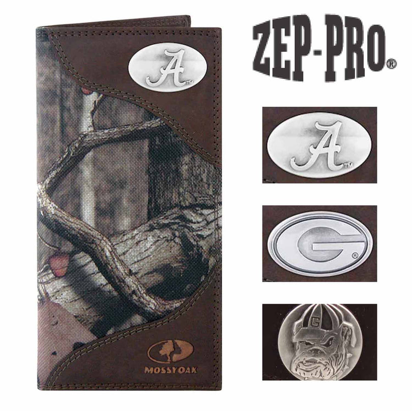 ZEP-PRO Mens Collegiate Mossy Oak Nylon/Leather Concho Wallet – Shop Munki